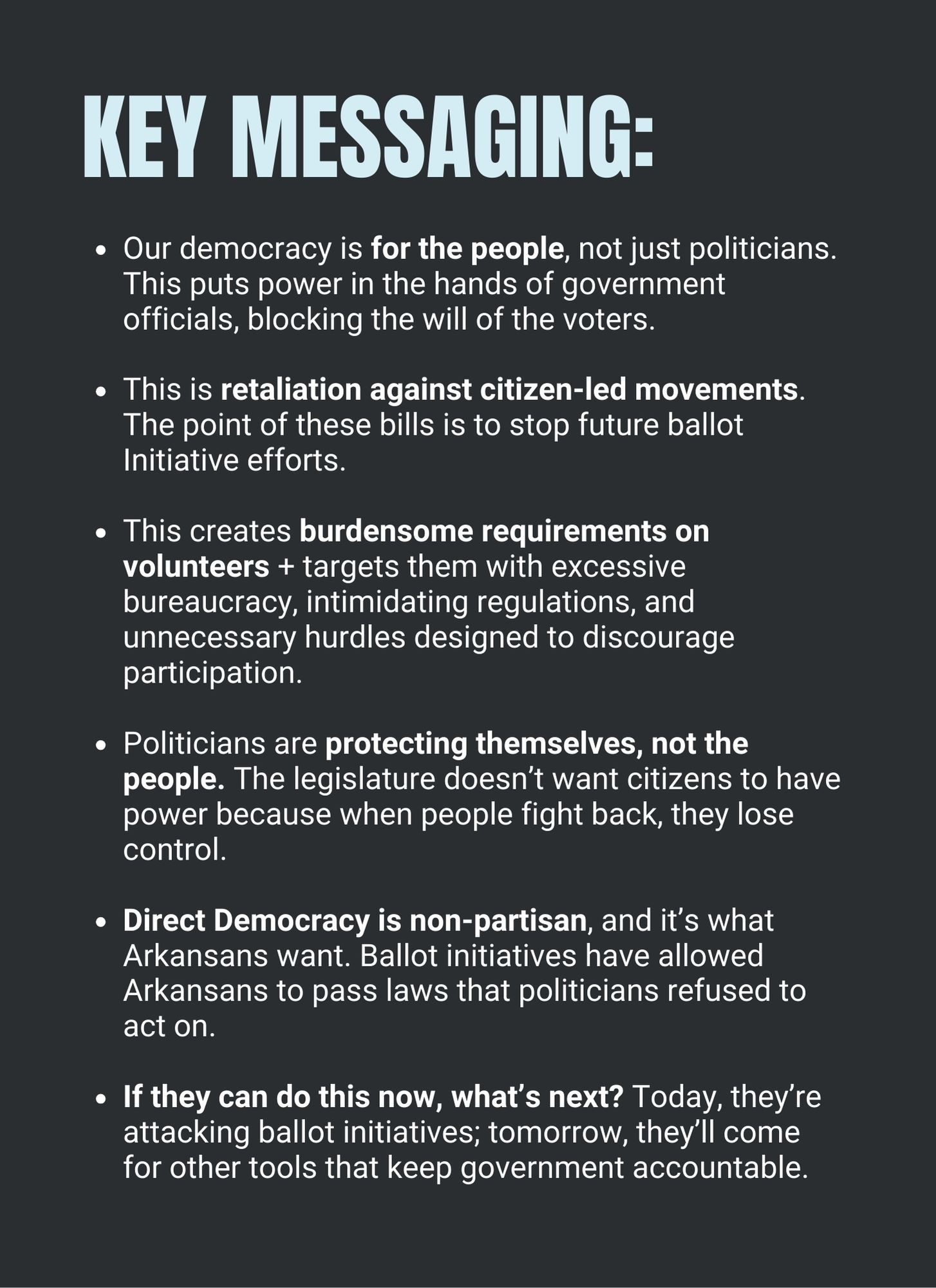 Defend Direct Democracy - For AR People Action